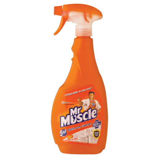 MR MUSCLE 5IN1 BATHROOM CLEANER 500ML, ORANGE – Add2Cart