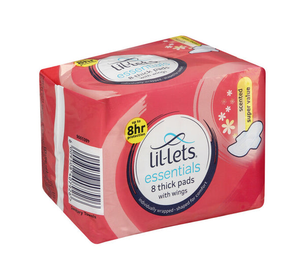 Lil-Lets Essentials Scented Thick Pads – Add2Cart